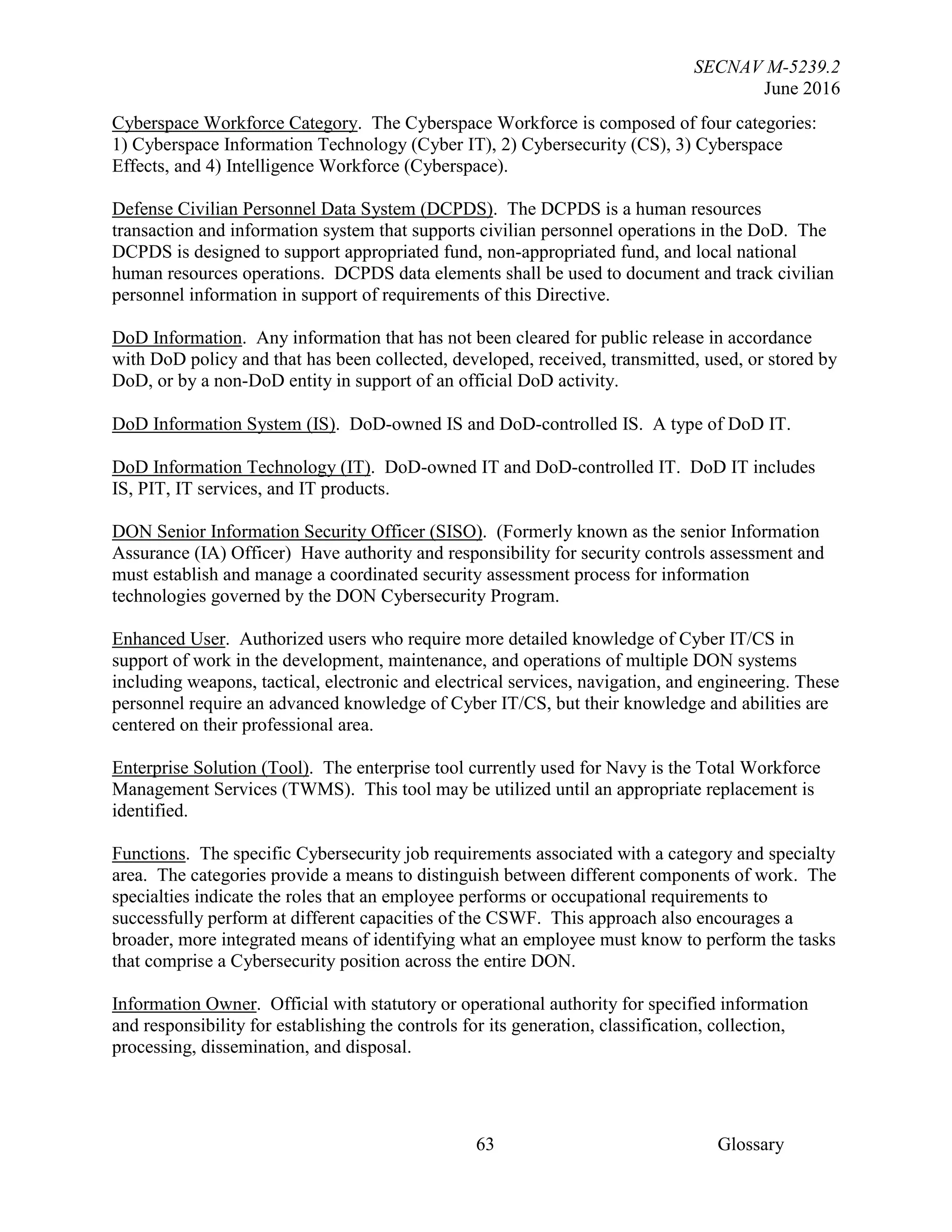SECNAV M-5239.2 | PDF