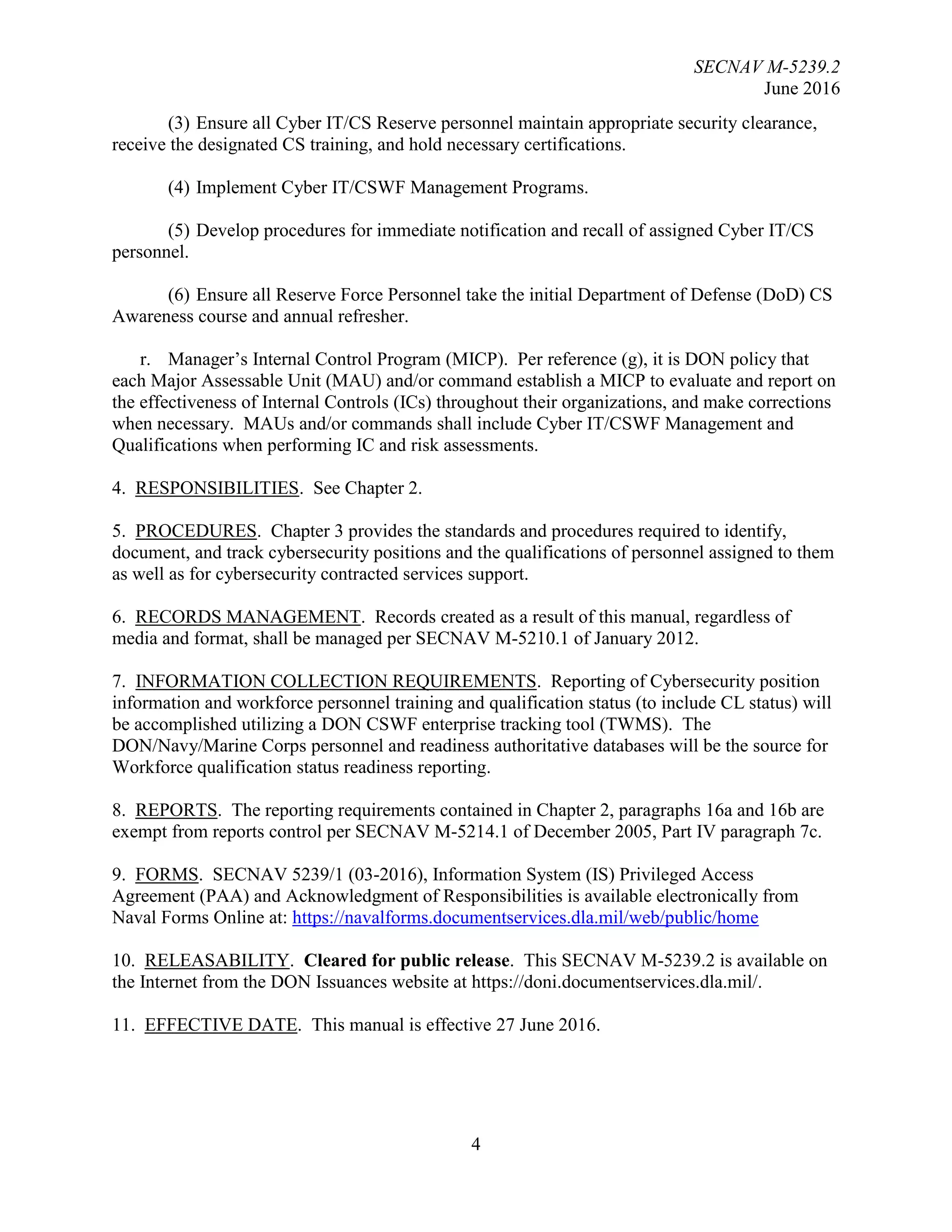 SECNAV M-5239.2 | PDF
