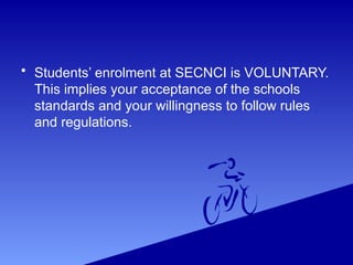 SECNCI Values Formation Lecture, a key to transformation | PPTX