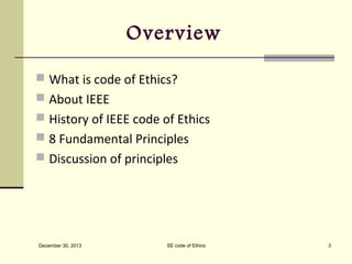 Software Engineering code of ethics and professional practice of IEEE | PPT