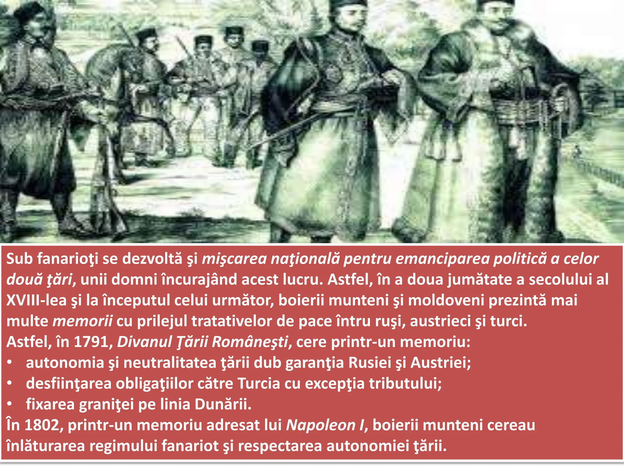 Istoria premoderna Romaniei- secolul fanariot | PPTX