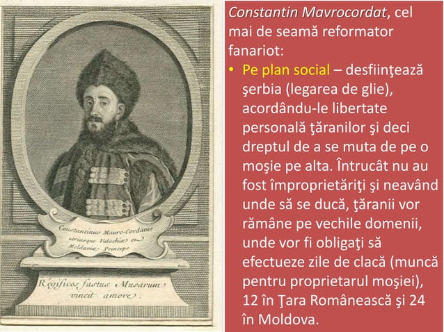 Istoria premoderna Romaniei- secolul fanariot | PPT