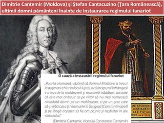 Istoria premoderna Romaniei- secolul fanariot | PPTX