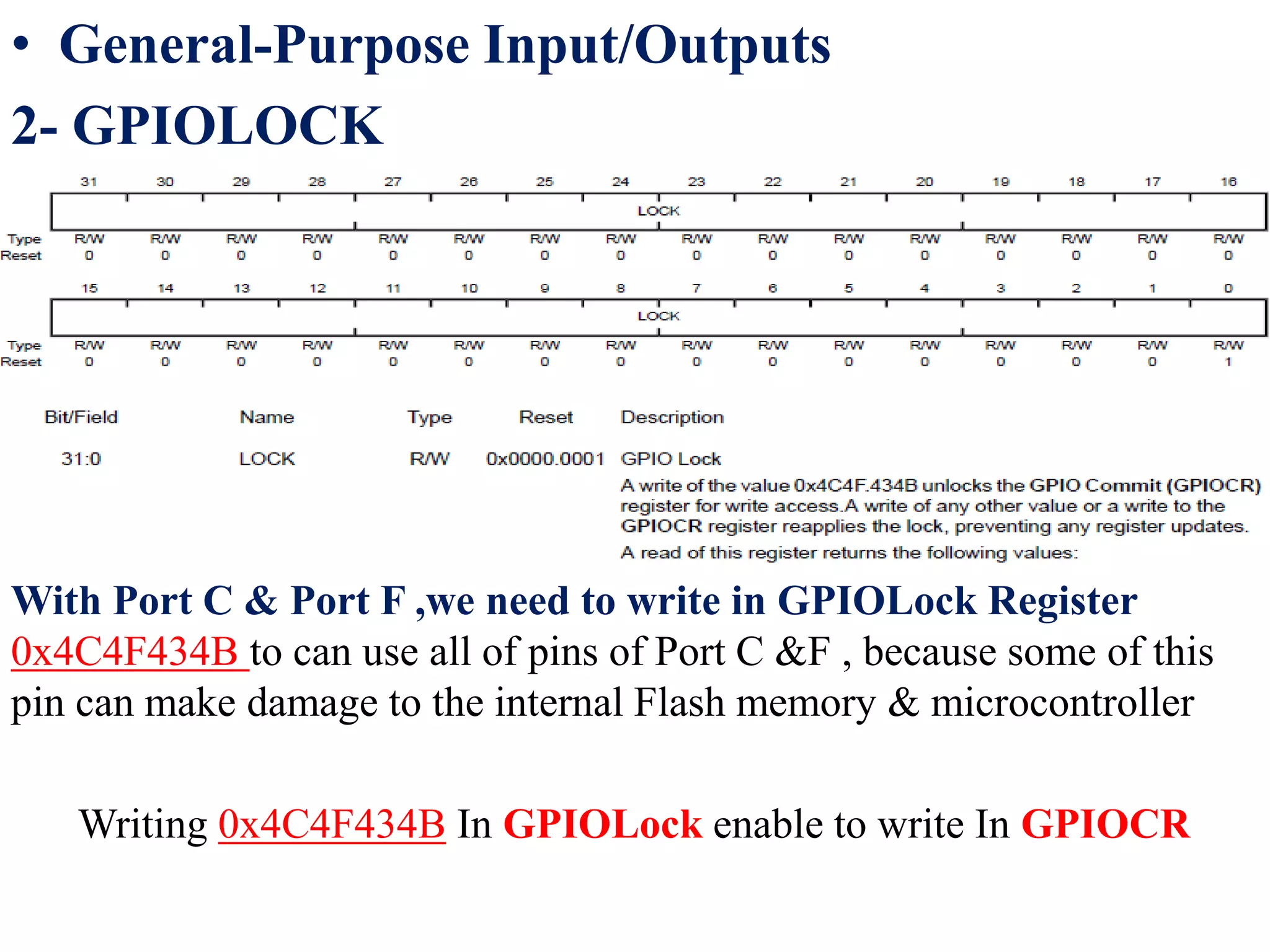 GPIO In Arm cortex-m4 tiva-c | PDF