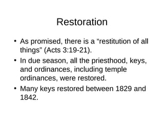 Second Coming of Jesus Christ (LDS) | PPT