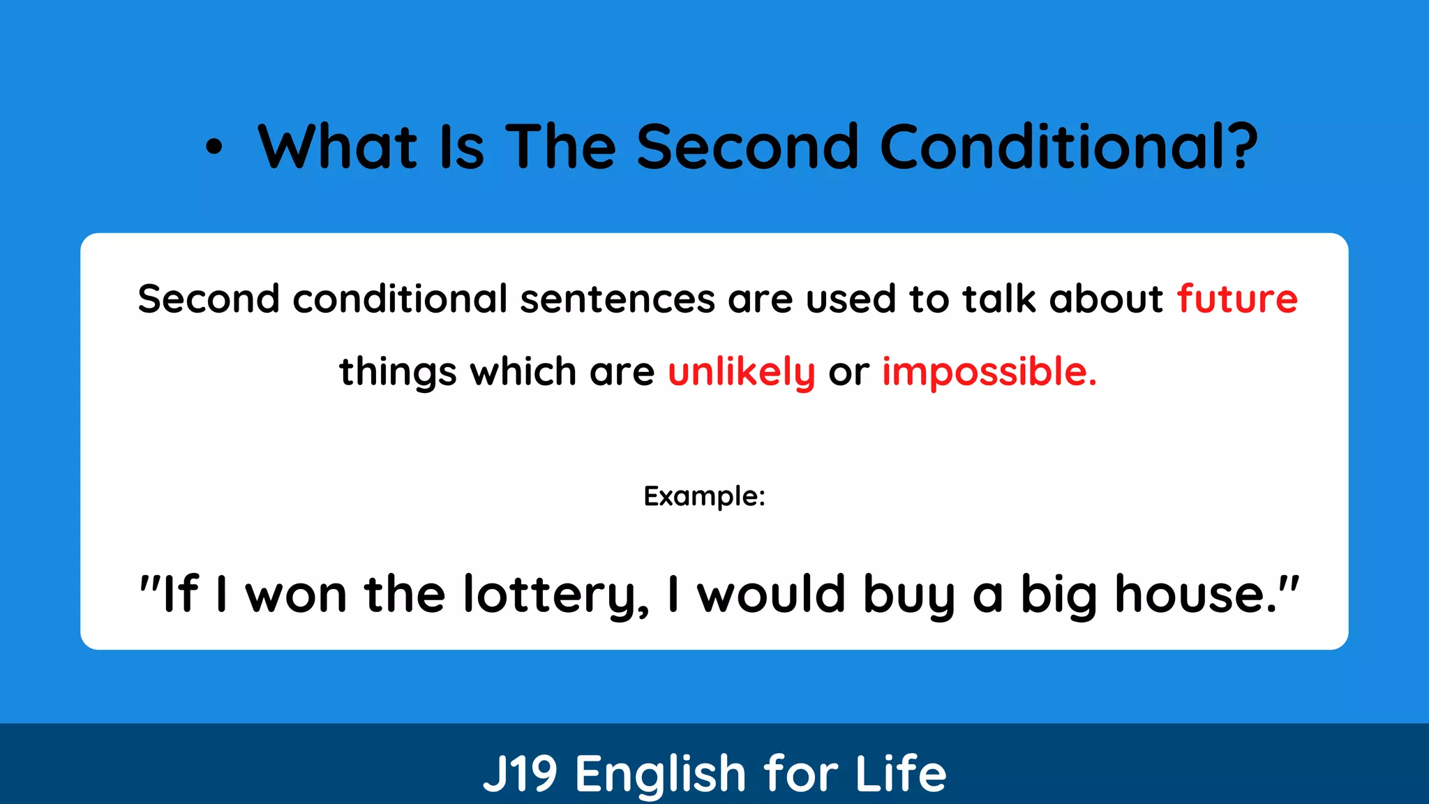 Second Conditional | PPT