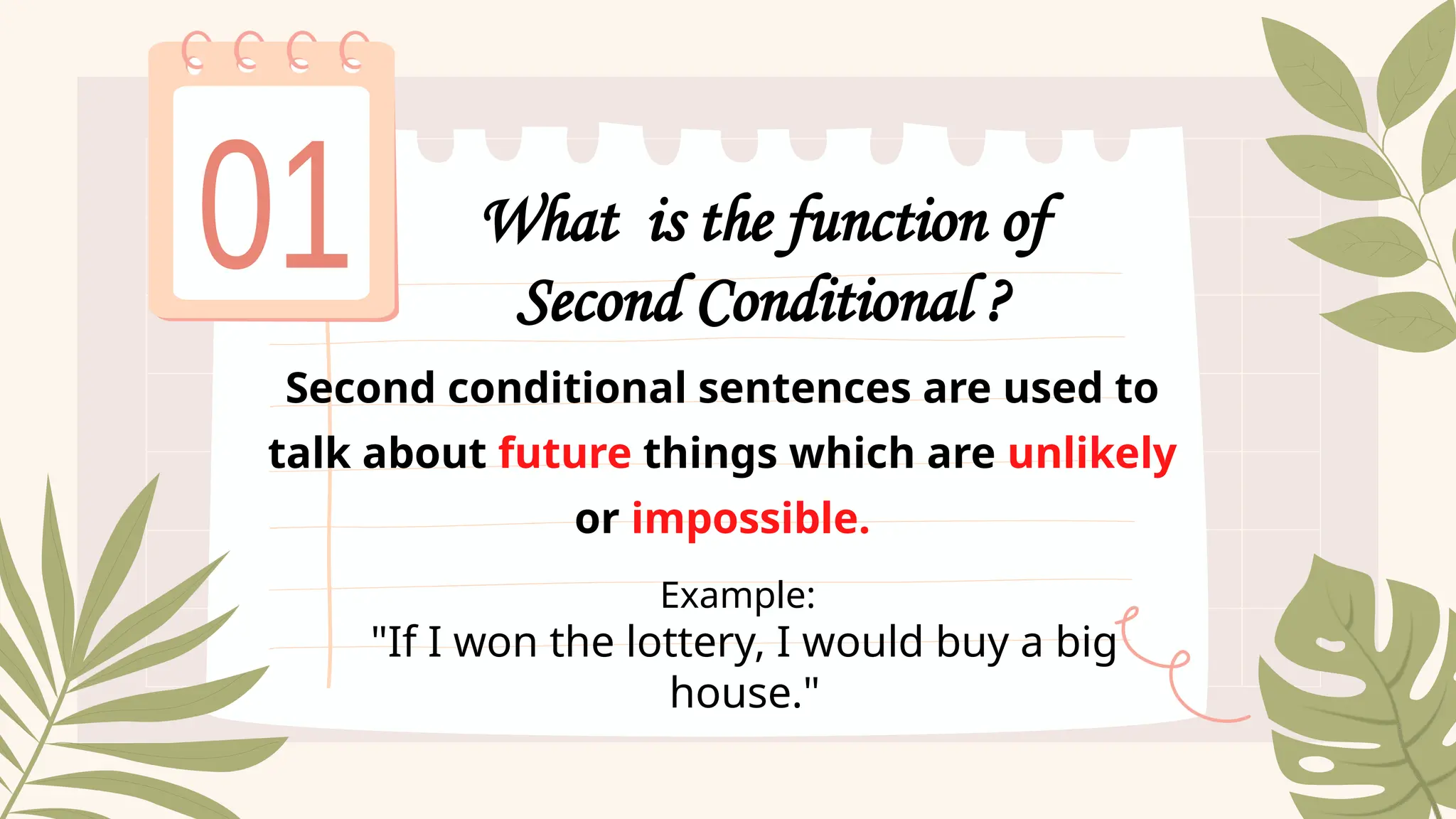 2ND CONDITIONAL-SENTENCES GRAMMAR LESSON | PPT