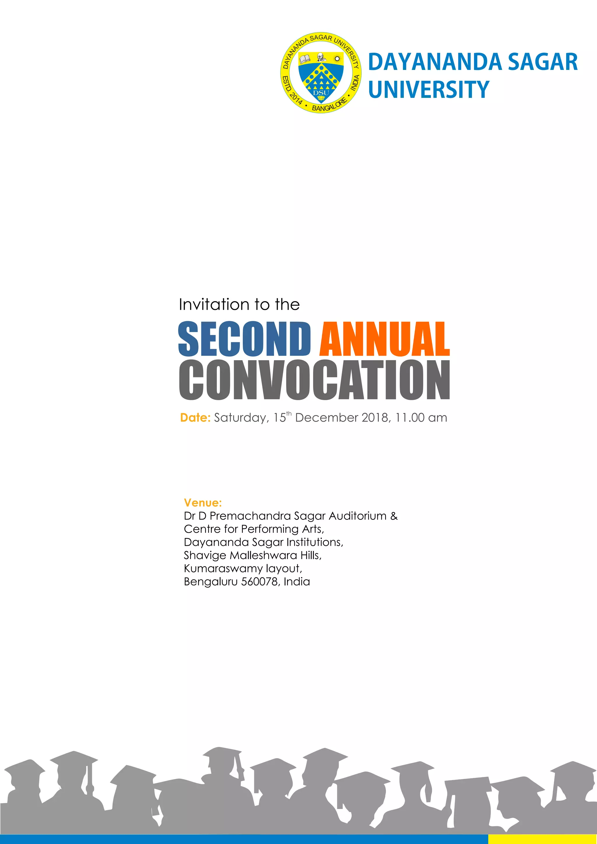 Second Annual Convocation for all Graduating Students of DSU | PDF