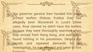 second-homecoming.pptx Rizal's second homecoming | PPTX