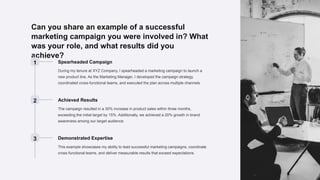 Second Interview Questions and Answers for Marketing Roles | PPT