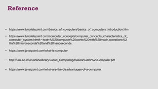 Characteristics of computer | PPT