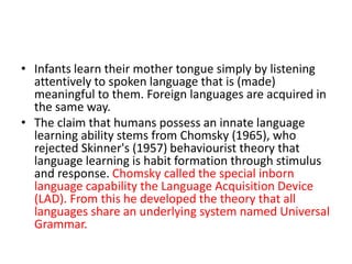 Second language-acquisition-vs-language-learning | PPT