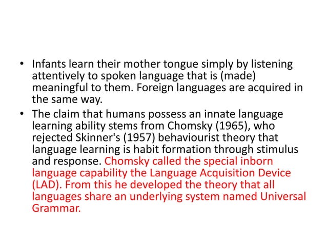 Second language-acquisition-vs-language-learning | PPT