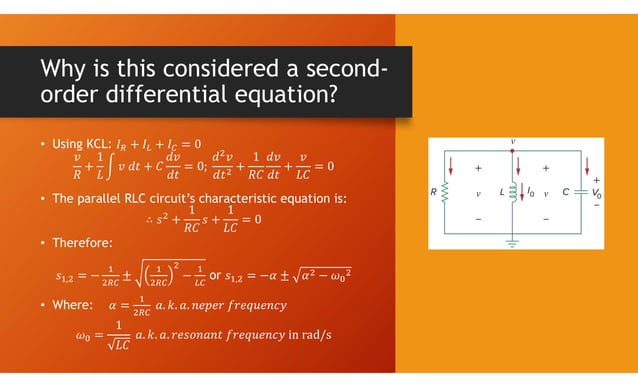 Solving Second-Order Circuits Electrical Circuits for Engineering Students | PPT