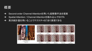 【CVPR 2019】Second-order Attention Network for Single Image Super-Resolution | PDF
