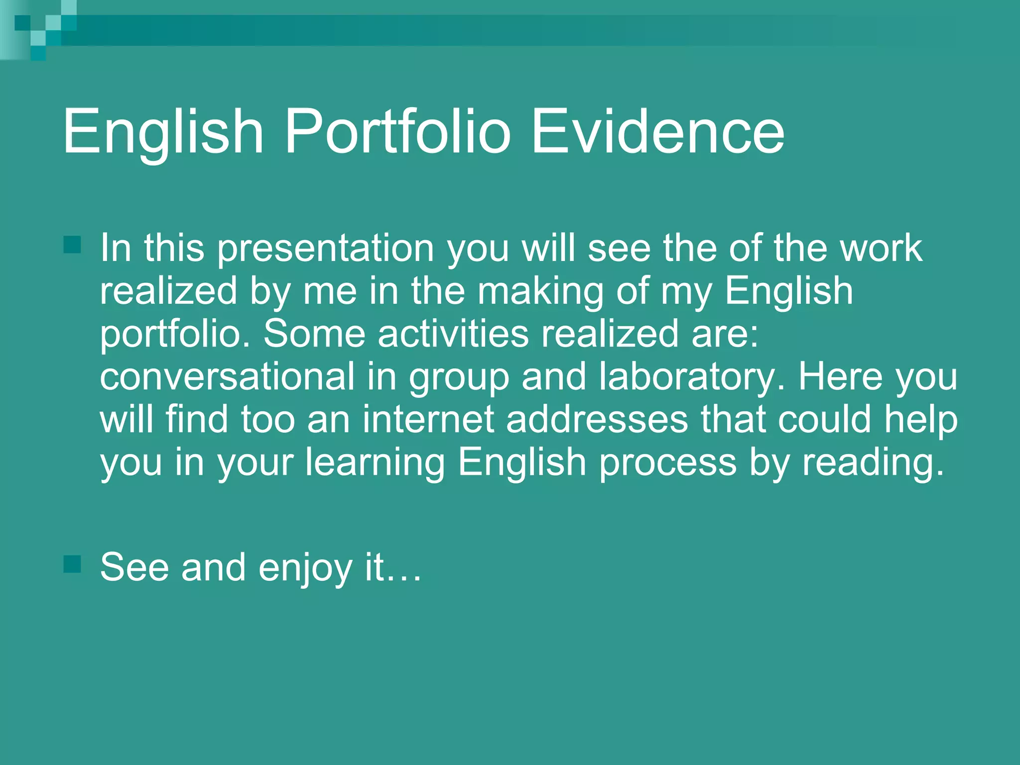 Second week (portfolio sequence) | PPT | Publishing Industry | Industries