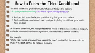 Second and third Conditionals in english .pdf | Travel