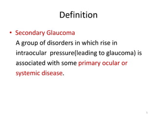 Secondary-glaucoma-Final.pptx | Eye and Vision Conditions | Diseases ...