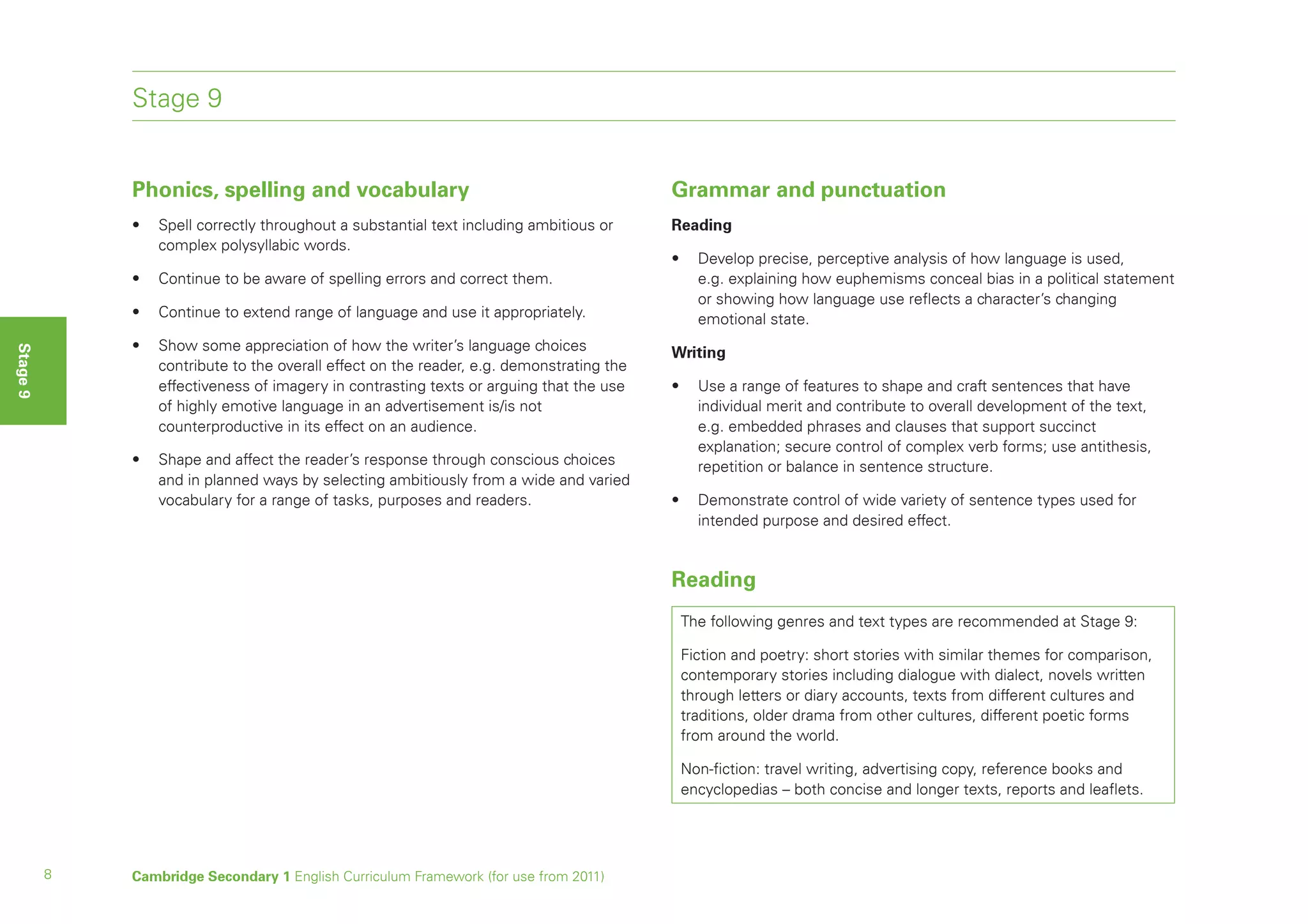 Secondary 1 english curriculum framework | PDF | Secondary Education ...