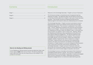 Secondary 1 english curriculum framework | PDF | Secondary Education ...