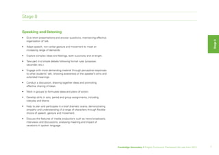 Secondary 1 english curriculum framework | PDF | Secondary Education ...