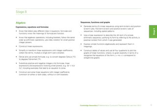 Secondary 1 maths curriculum framework | PDF