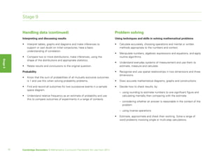 Secondary 1 maths curriculum framework | PDF