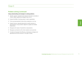 Secondary 1 maths curriculum framework | PDF