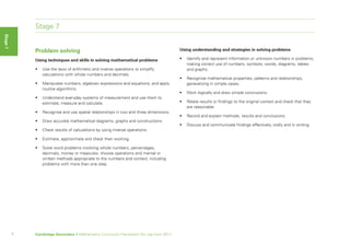 Secondary 1 maths curriculum framework | PDF