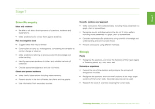 Secondary 1 science curriculum framework | PDF