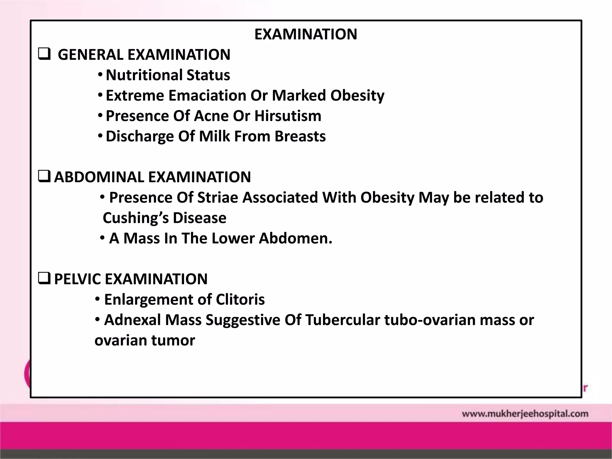 Secondary amenorrhoea by dr alka mukherjee dr apurva mukherjee | PPTX