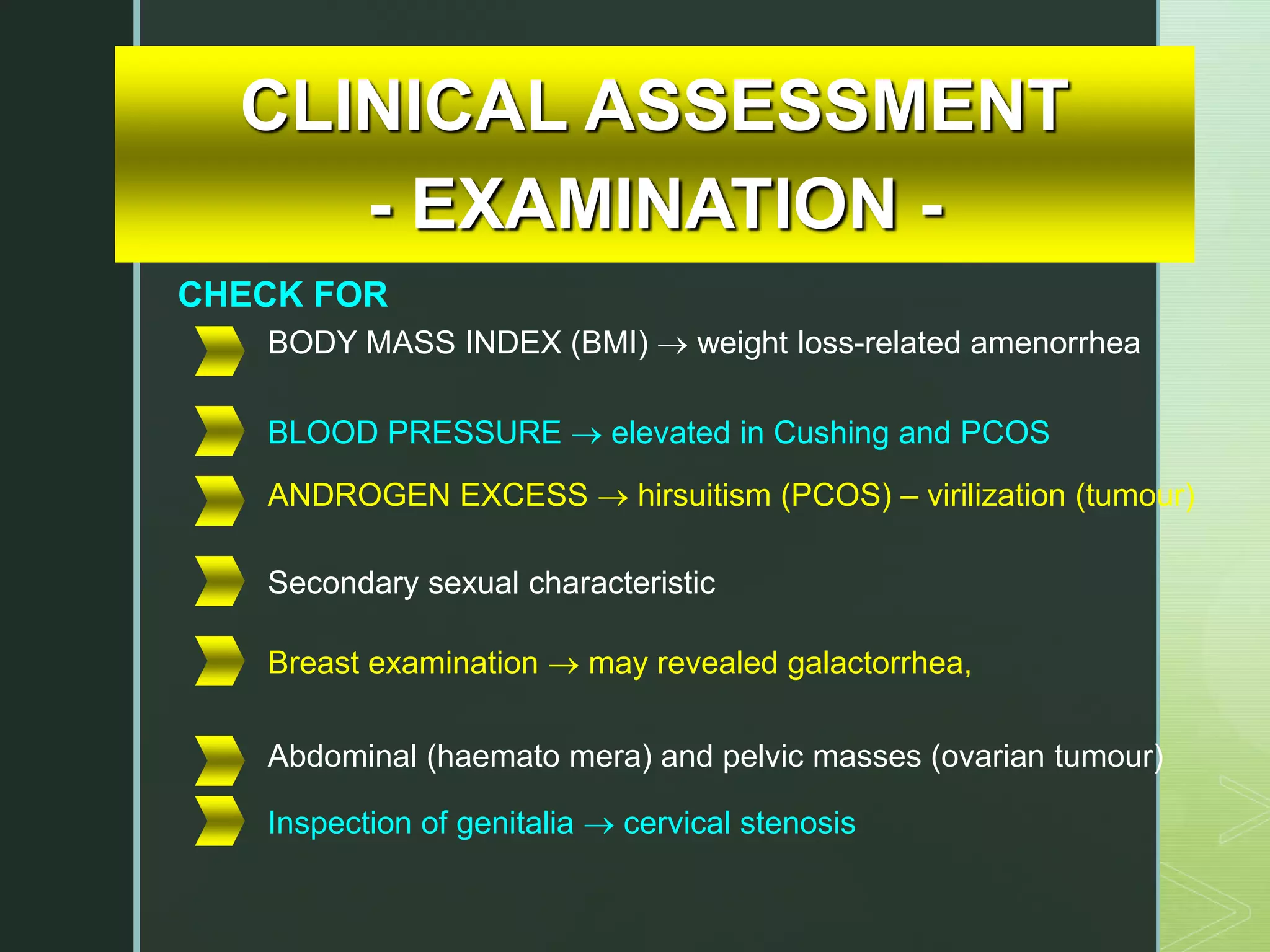 secondary amenorrhoea lectures.ppt