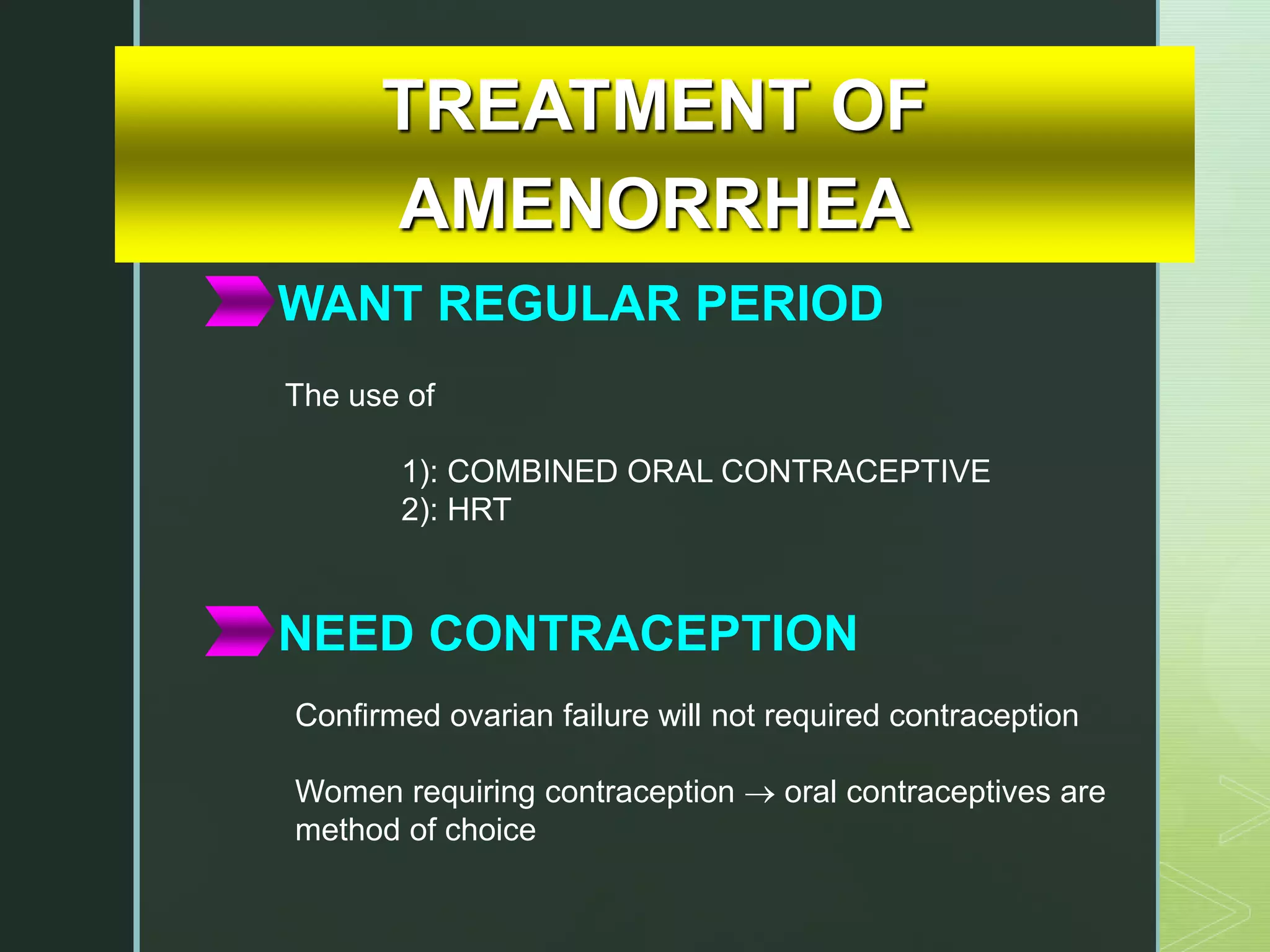 secondary amenorrhoea lectures.ppt