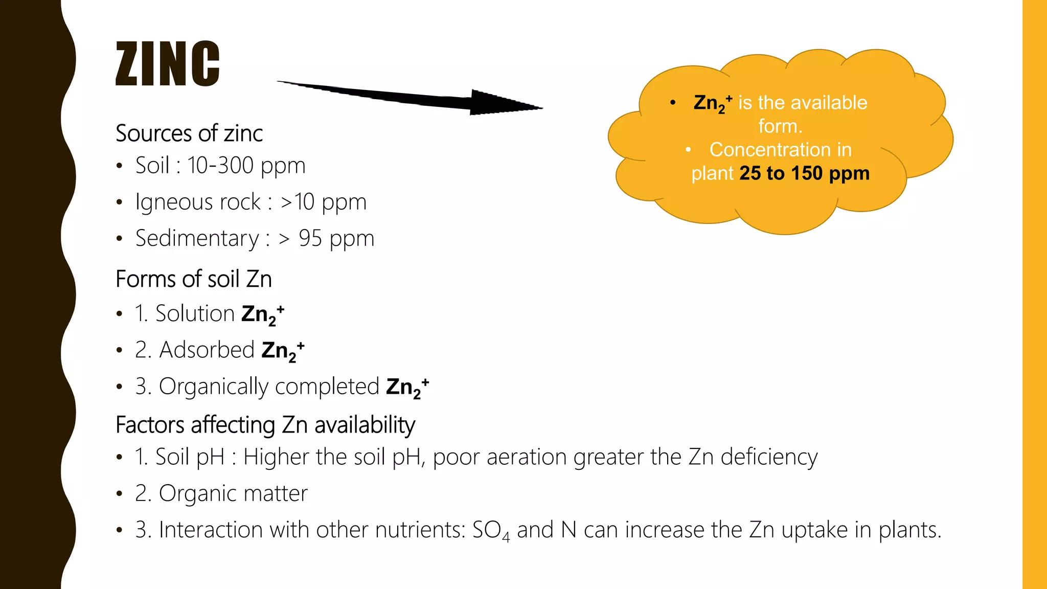 Secondary and micronutrients forms,availability and dynamics | PPTX