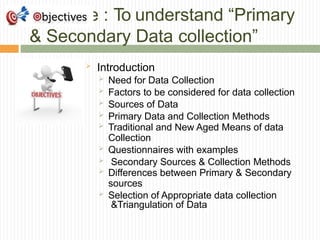 Secondary and. Primary Data | PPT