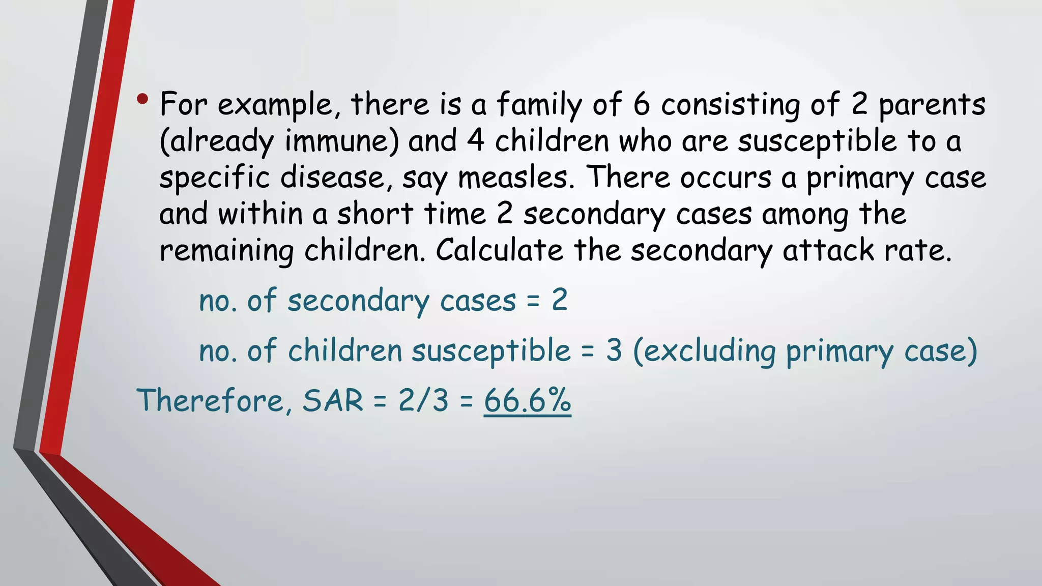 Secondary attack rates | PPTX