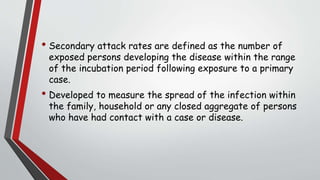 Secondary attack rates | PPTX