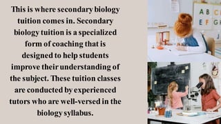 Secondary Biology Tuition in Singapore | PPTX | Secondary Education ...