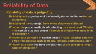 Secondary Source of Data Collection - Published & Unpublished | PPT