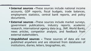 Research Methodology - Secondary data (Introduction and Sources)) | PPTX