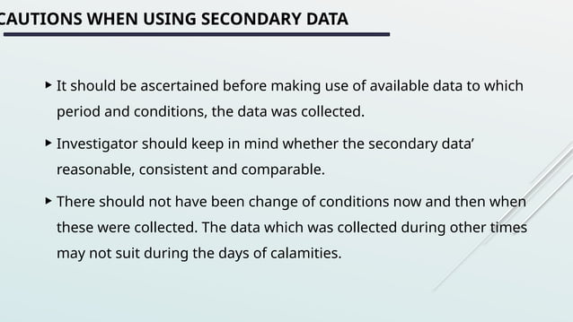 Research Methodology - Secondary data (Introduction and Sources)) | PPT