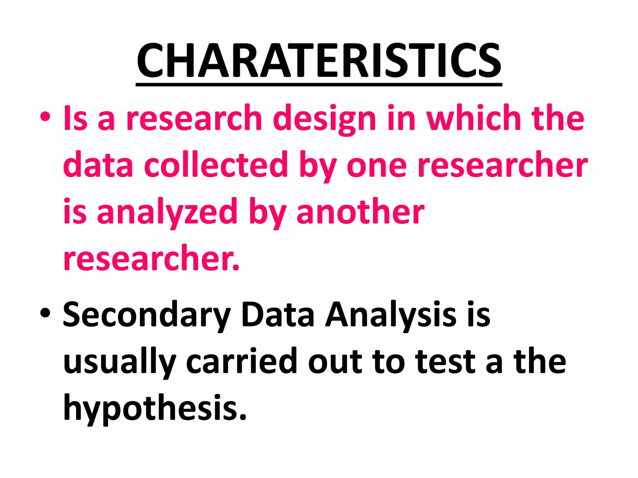 SECONDARY DATA ANALYSIS | PPTX
