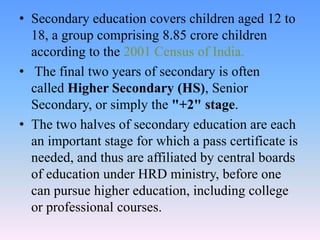 Introduction to Secondary education | PPTX