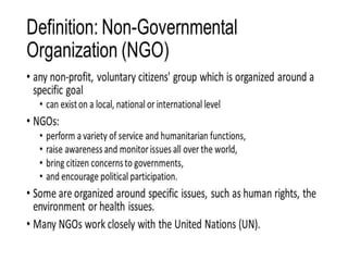 Role of NGO, Civil Society and Advocacy in Education | PPTX