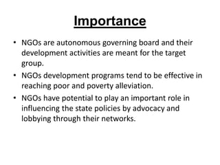 Role of NGO, Civil Society and Advocacy in Education | PPTX