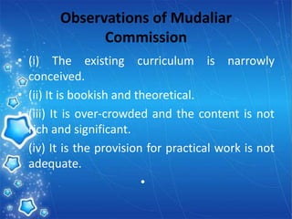 Secondary education commission | PPTX