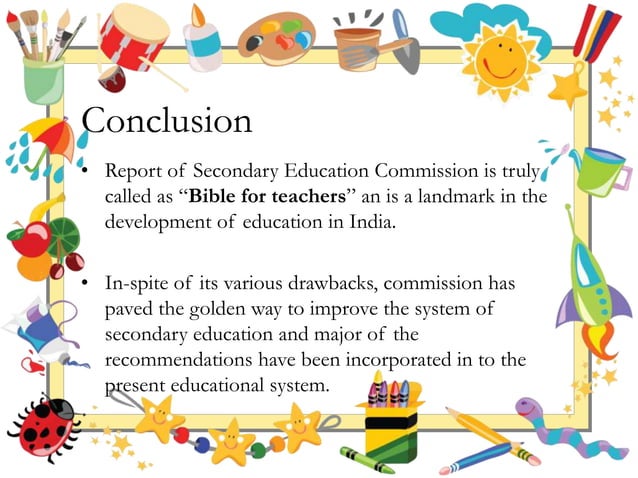 Secondary Education Commission(1952-1954) Mudaliar Commission | PPTX