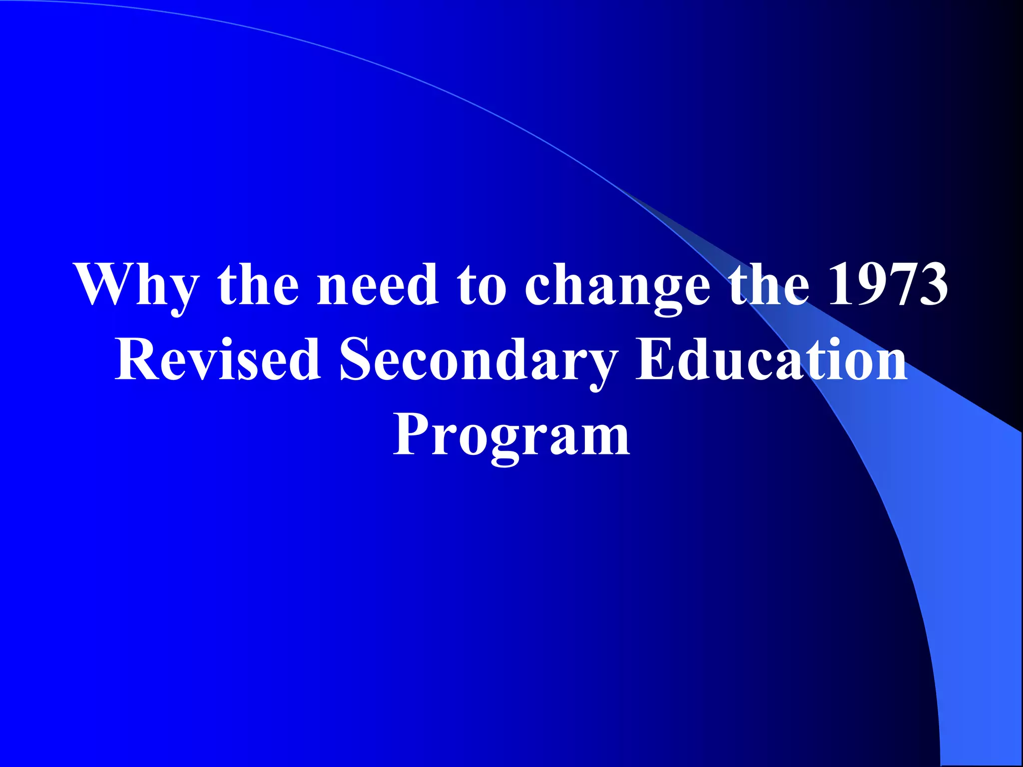 Secondary education development program (sedp) power point | PPTX
