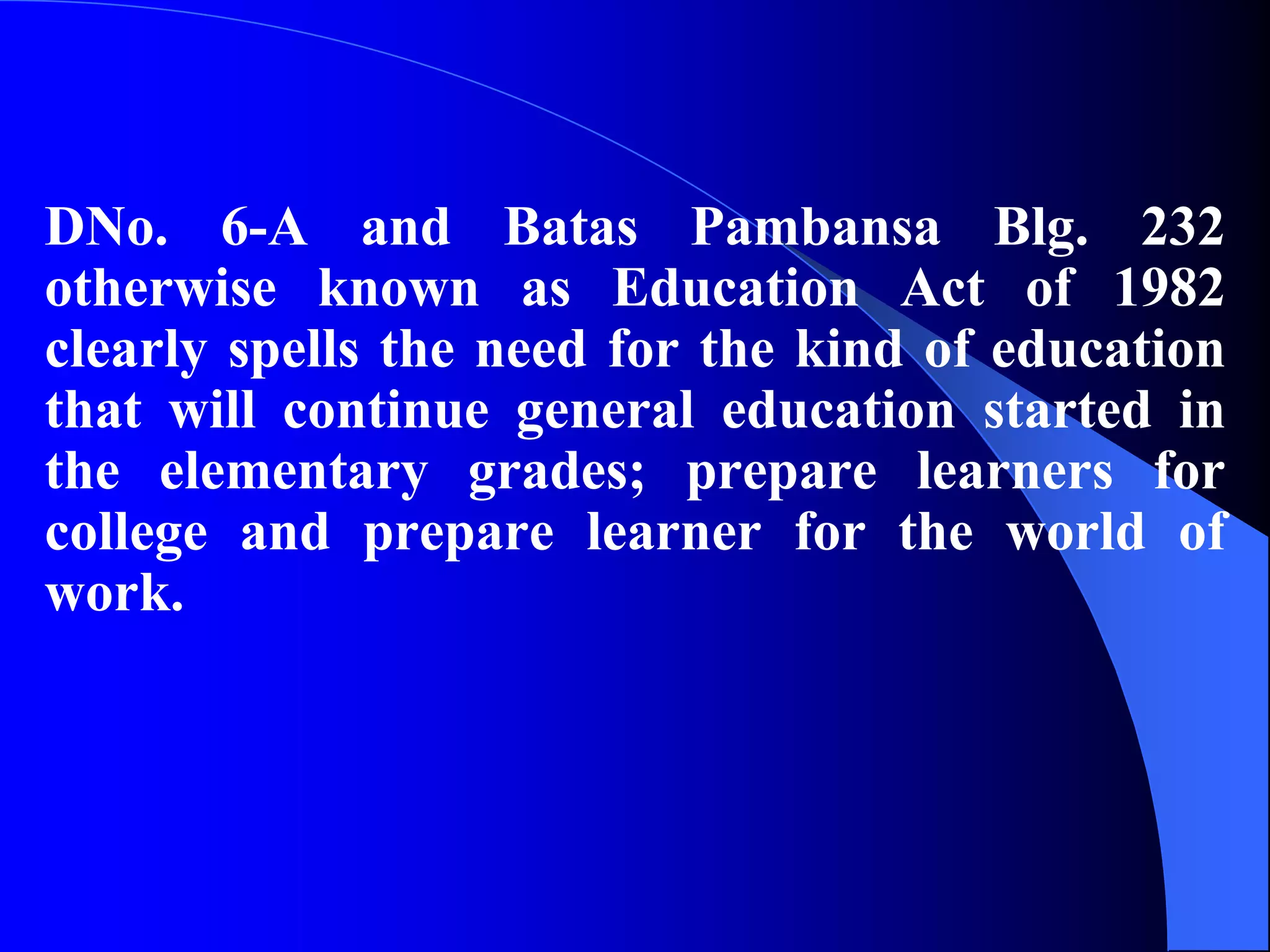 Secondary education development program (sedp) power point | PPTX