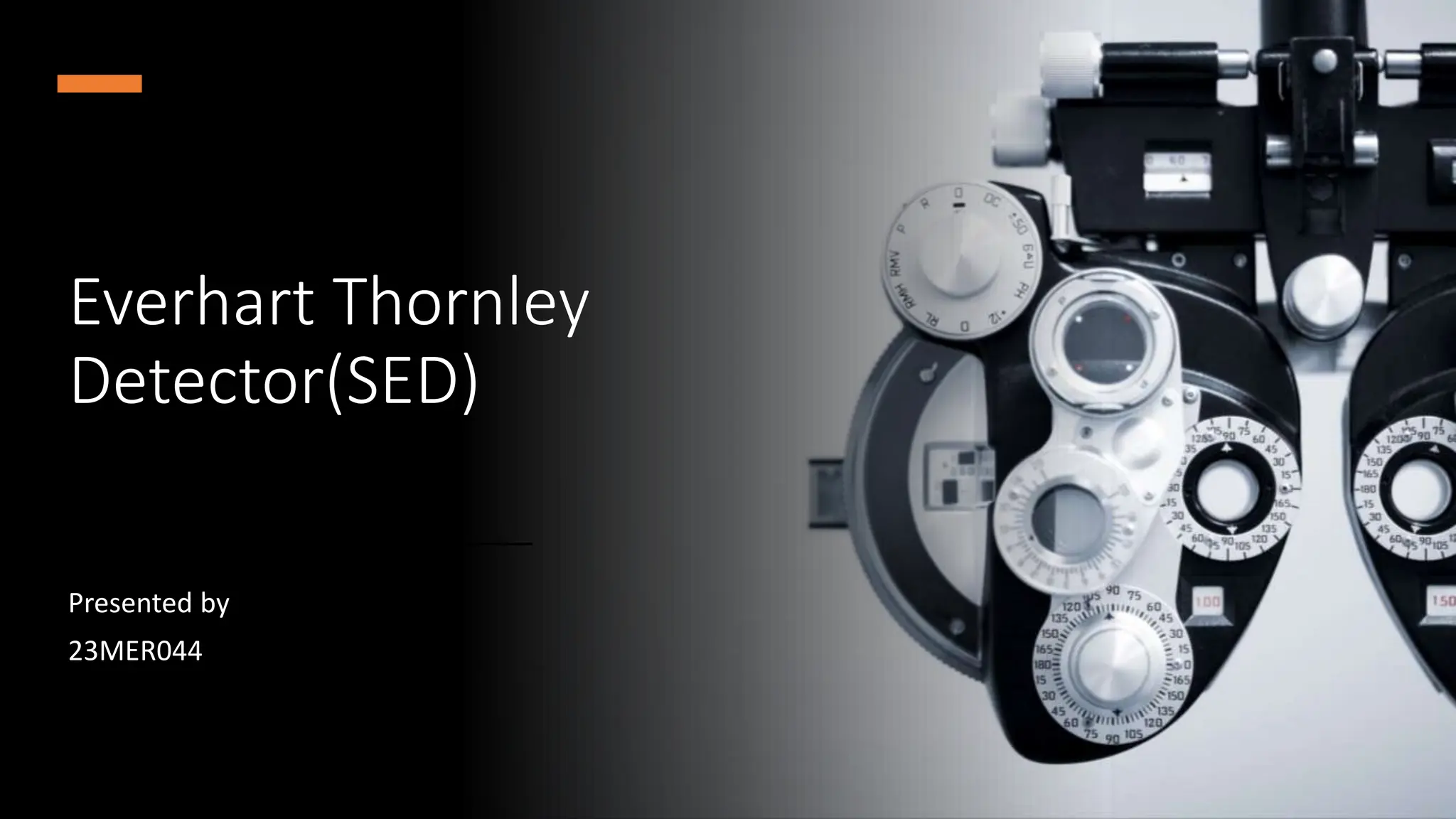 Secondary Electron Detector | PPTX